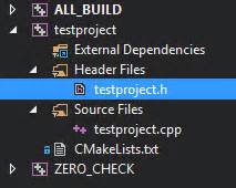 CMake How To Show Headers In Header Files In Visual Studio Project