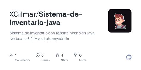 github xgilmar sistema de inventario java sistema de inventario con reporte hecho en java