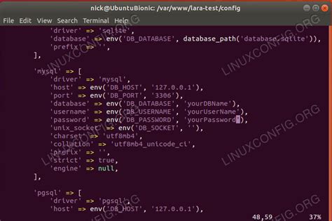 Instale Y Aloje Laravel En Ubuntu 18 04 Bionic Beaver Linux