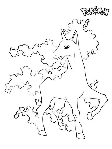 Pokemon Rapidash Coloring Pages Free Printable 9200 The Best Porn Website