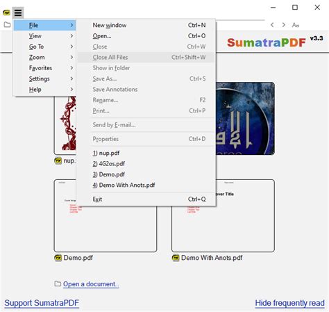add ability to display home screen with frequently read pinned files · issue 406