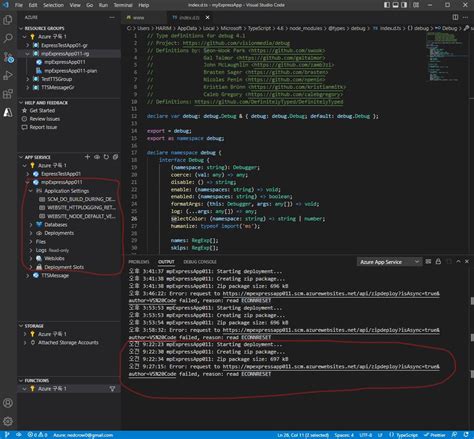 Deployment How Fix Azure Web App Deploy Error With VSCode Stack