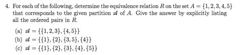 solved for each of the following determine the equivalence