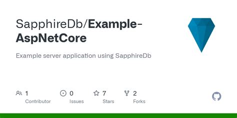 github sapphiredb example aspnetcore example server application using sapphiredb