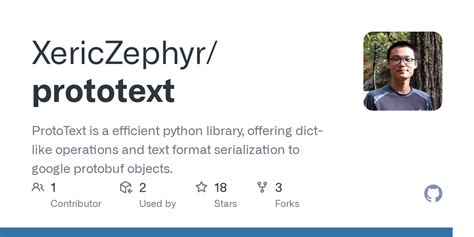 github xericzephyr prototext prototext is a efficient python library offering dict like