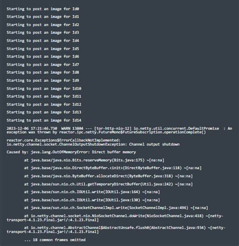 Java NIO OutOfMemoryError DEV Community