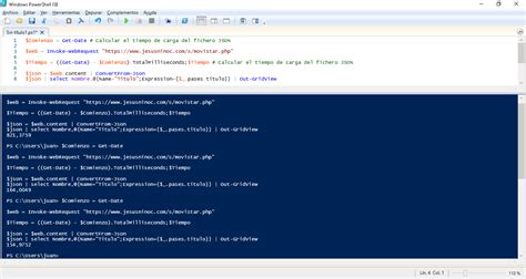 leer un archivo json con la programación movistar desde powershell operating systems