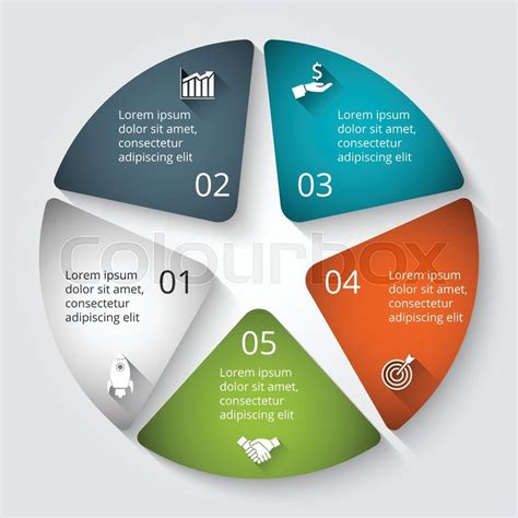 Vector Circle Infographic Template Stock Vector Colourbox