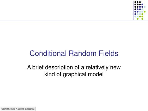 ppt hidden markov models—variants conditional random fields powerpoint presentation id 5518496
