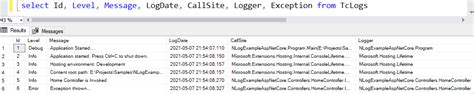 Configure NLog Database Logging In ASP NET Core