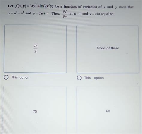 solved let f x y 3xy2 ln 2x3y be a function of variables