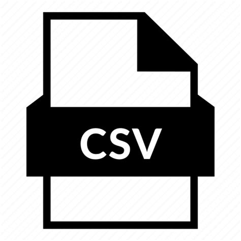 comma separated values csv file data export format script icon