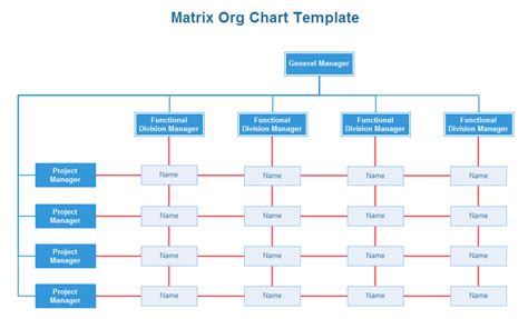 Project Organization Structure Chart The Function Of Matrix Org Chart