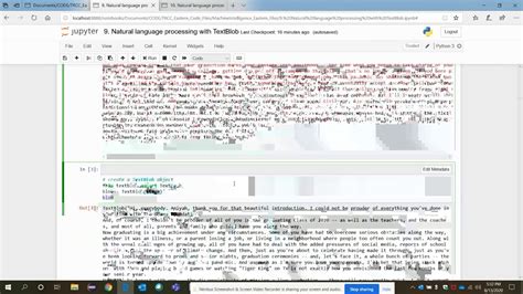 natural language processing using textblob youtube