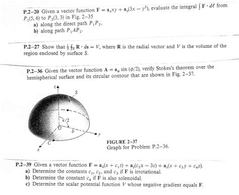 solved p 2 20 given a vector function f a xy a 3x y