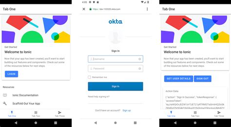 build an ionic 4 app with user login and registration