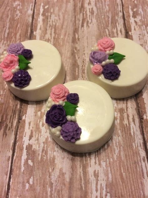 12 Chocolate Covered Oreo Oreos Rose Flowers Wedding Brida