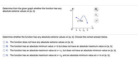 solved determine from the given graph whether the function