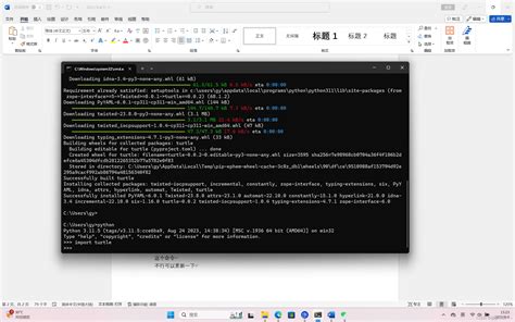 python turtle库 安装教程 python3 11 turtle csdn博客