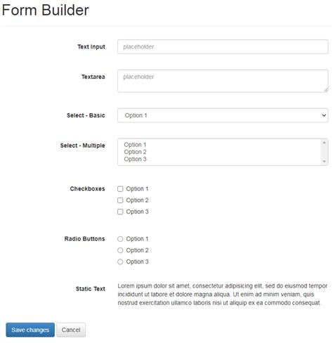Free Bootstrap Form Builders Ipraxa