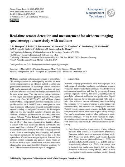 real time airborne measurement pdf covariance matrix eigenvalues