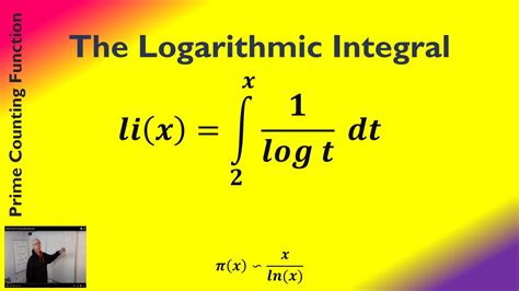 the logarithmic integral li x youtube