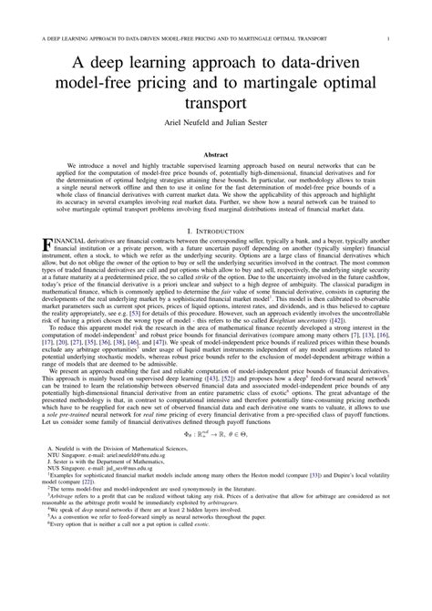 pdf a deep learning approach to data driven model free pricing and to martingale optimal transport