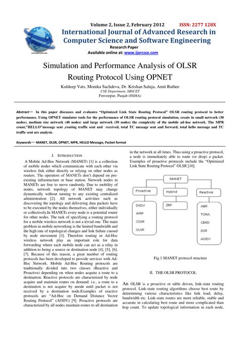 pdf simulation and performance analysis of olsr routing protocol using opnet