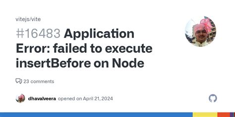 Application Error Failed To Execute InsertBefore On Node Issue
