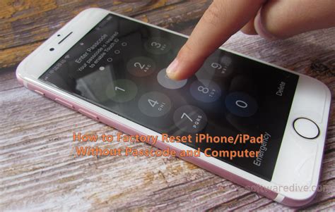 How To Reset Iphone 6S Plus Without Passcode And Computer Iphone 6s
