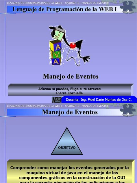 unidad 2 lenguaje de programación de la web i pdf java lenguaje de programación