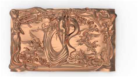 Nude Girl And Blossom Bas Relief For Cnc D Model Dhunt Co