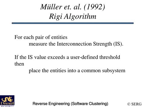 ppt clustering software systems to identify subsystem structures powerpoint presentation id
