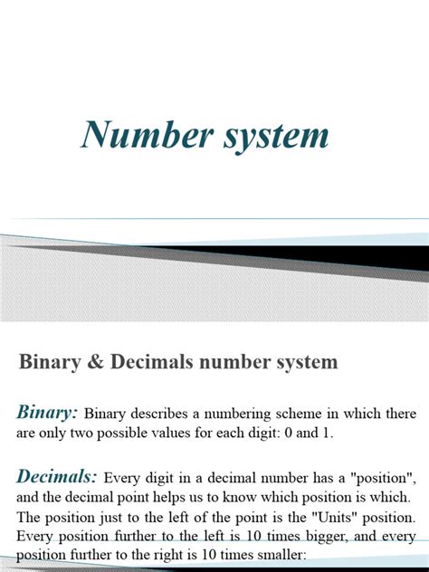 1 2 binary and decimals number system pdf