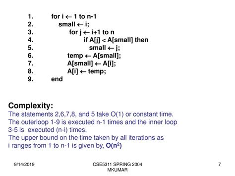 cse5311 design and analysis of algorithms ppt download