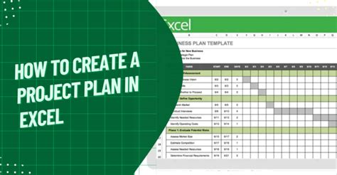 How To Create A Project Plan In Excel A Comprehensive Guide Earn Excel