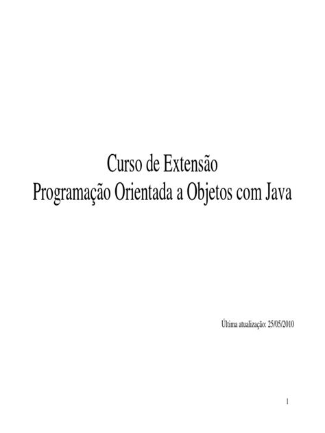 slidesmodulo01 pdf pdf java linguagem de programação linguagem de programação
