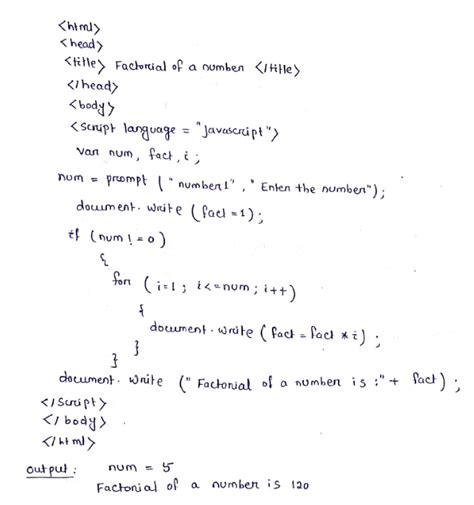 38 javascript program to find factorial of a number javascript answer