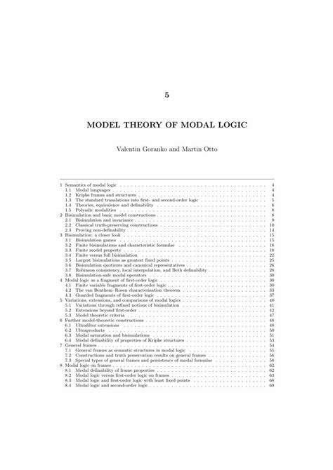 pdf 5 model theory of modal logic startseiteotto papers mlhb pdf · model theory of modal