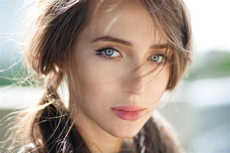 Wallpaper Face Women Model Depth Of Field Long Hair Fashion Nose Emotion Person Skin