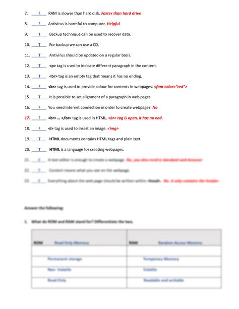 Solution Grade Ict Revision Answer Sheet Studypool