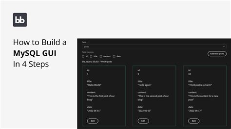 How To Create A Mysql Gui In Steps