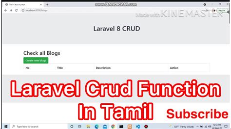 Laravel Crud Function In Tamil Laravel 8 Crud Tutorial Crud