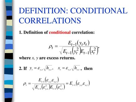 ppt dynamic conditional correlations powerpoint presentation free download id 6735375