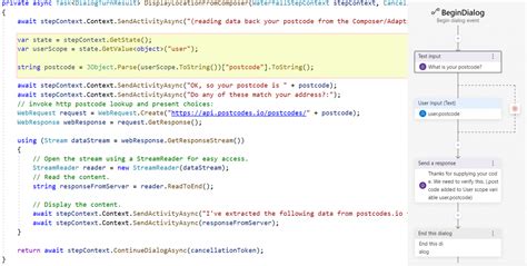 bridge the data gap between composer adaptive and waterfall dialogs by sharing state jamie