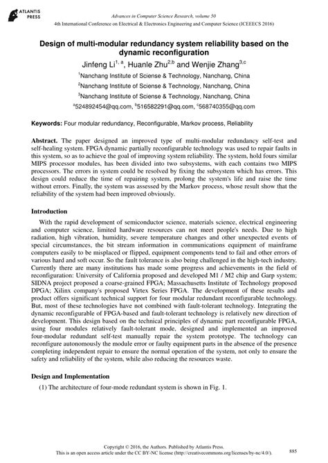 pdf design of multi modular redundancy system reliability based on the dynamic reconfiguration