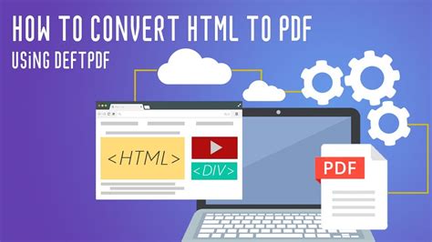 how to convert html to pdf using deftpdf youtube