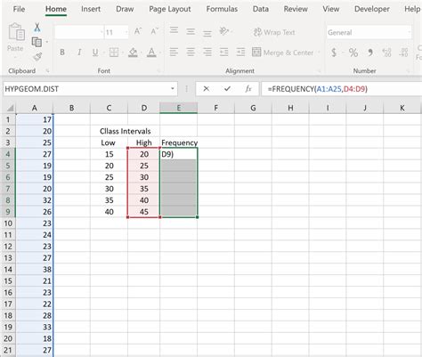 How To Make A Grouped Frequency Distribution Table In Excel