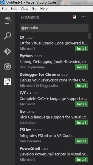 Visual Studio Code VSCode Extension Icons Stack Overflow