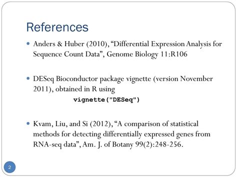 Ppt Introduction To Analysis Of Sequence Count Data Using Deseq